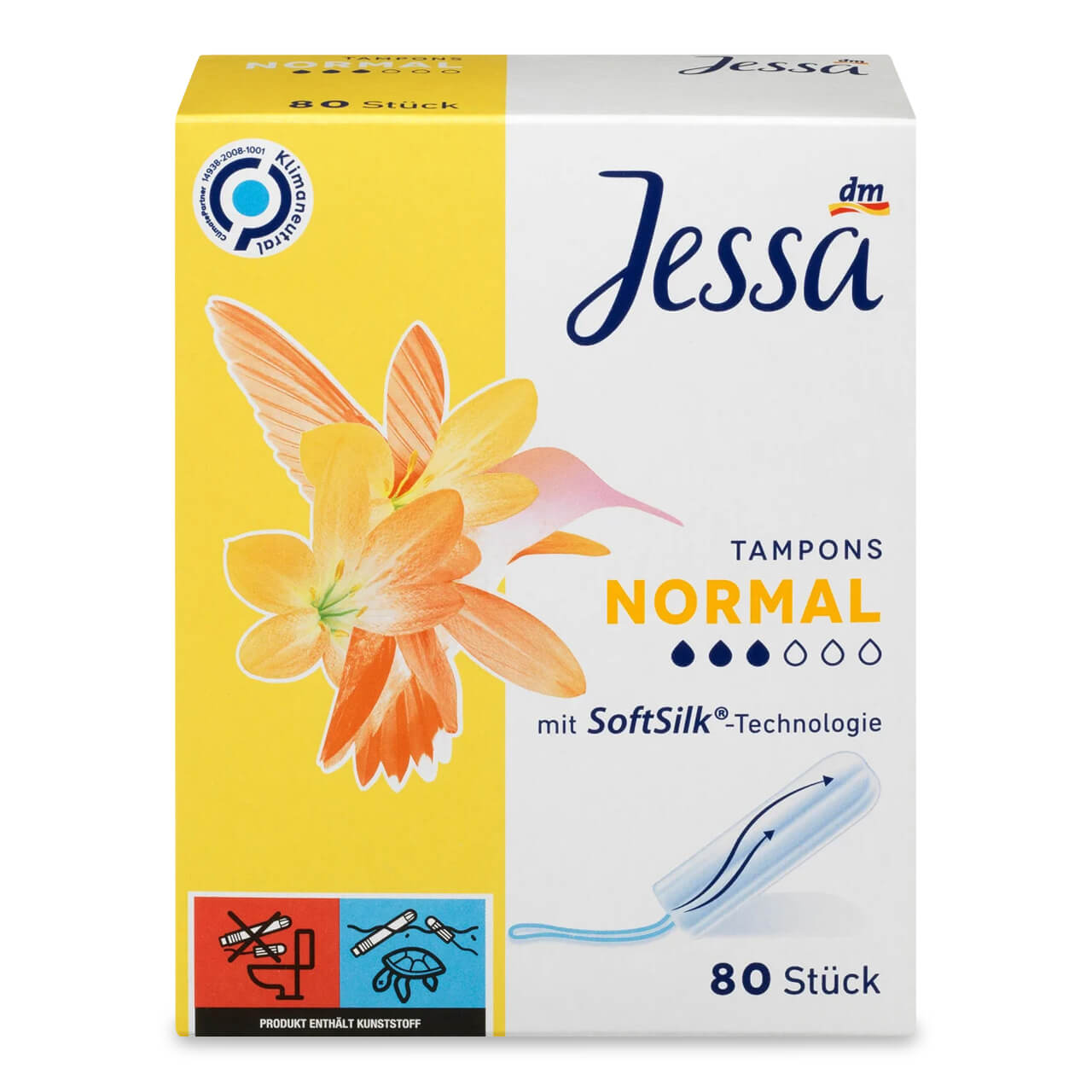 Hygiène féminine - tampons Normal 80 unités ⇒ acheter en ligne