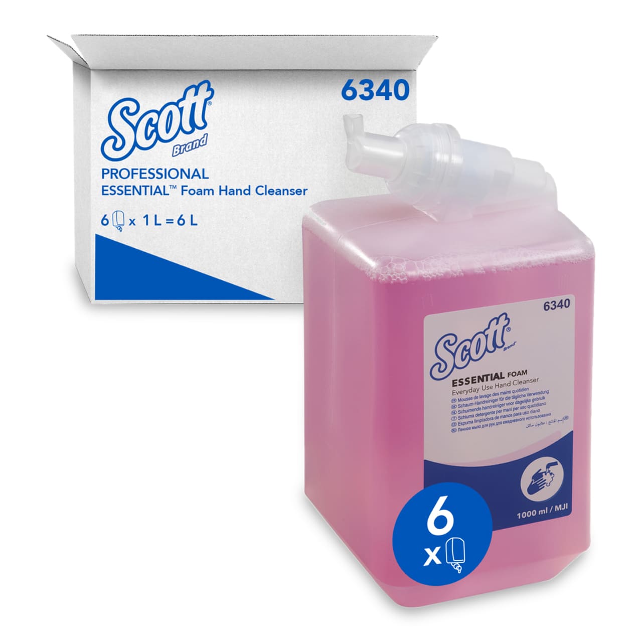 Savon - Scott Essential Mousse Lavante 1l ⇒ acheter chez DELTA